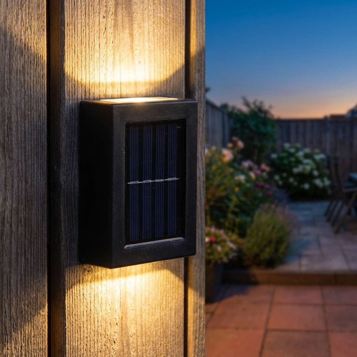 Solar Tuinwandlamp – Warm Sfeervol Licht voor een Gezellige Avond in d ...